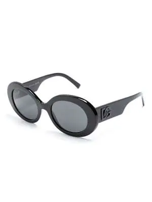 Dolce & Gabbana Logo Oval-frame Sunglasses