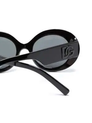 Dolce & Gabbana Logo Oval-frame Sunglasses