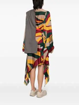 Kolor Layered Panels Midi Dress