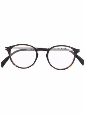 DB EYEWEAR BY DAVID BECKHAM Tortoiseshell Round-frame Glasses - Silver