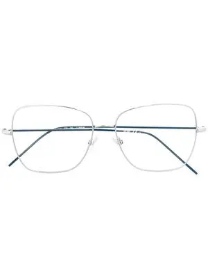 BOSS Square Frame Glasses - Silver