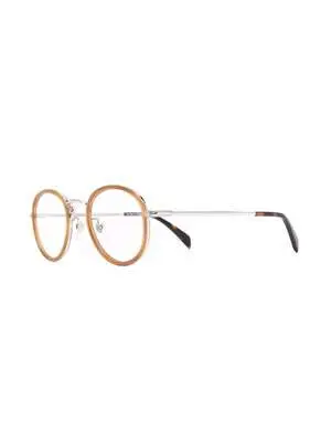 DB EYEWEAR BY DAVID BECKHAM Tortoiseshell Round-frame Glasses