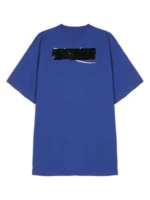 Balenciaga Political Campaign Print T-shirt - Blue