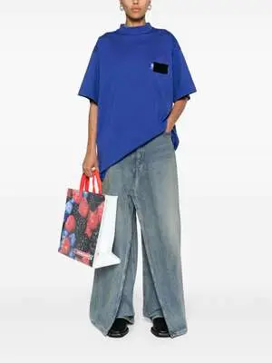 Balenciaga Political Campaign Print T-shirt - Blue