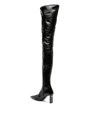 COURREGES 85mm High-shine Thigh-length Boots