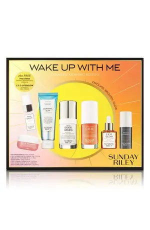 Sunday Riley Wake Up With Me Complete Morning Routine Set $178 Value