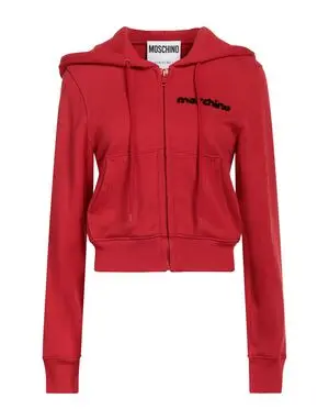 Moschino Cotton Sweatshirt With Logo - Red
