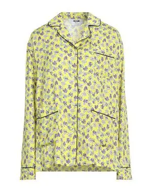 MSGM Satin Shirt - Yellow