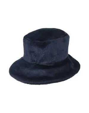 Borsalino Alpaca And Virgin Wool Fedora Blue