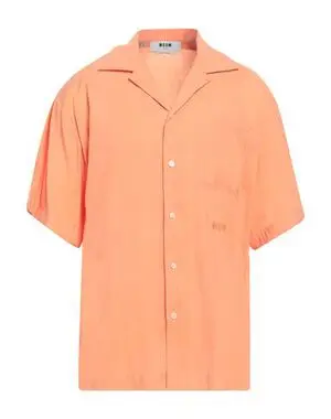 Msgm Camp Collar Shirts For Men