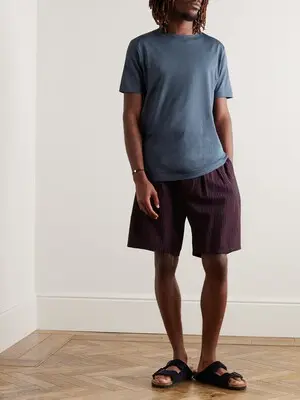 Sunspel Slim-fit Cotton-jersey T-shirt - Blue