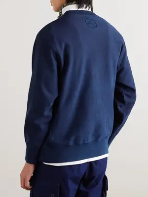 Blue Blue Japan Indigo-dyed Cotton-jersey Sweatshirt