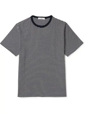 Mr P. Striped Cotton-jersey T-shirt