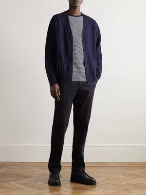 Mr P. Striped Cotton-jersey T-shirt