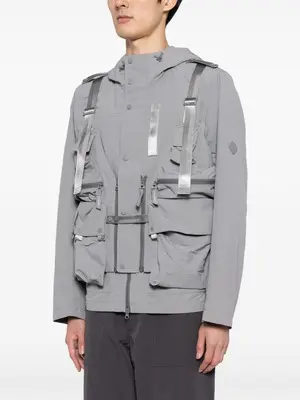SPOONYARD Detachable-panel Hooded Jacket - Grey