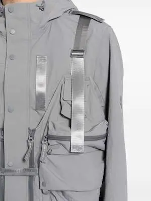 SPOONYARD Detachable-panel Hooded Jacket - Grey