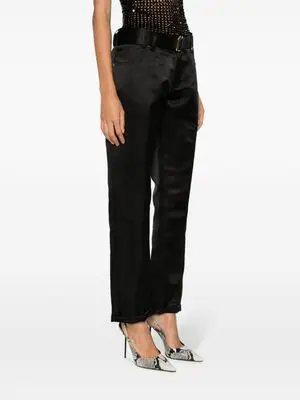 TOM FORD Duchesse-satin Silk Boyfriend Trousers