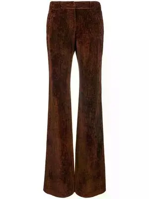 Alberta Ferretti Corduroy Flared Trousers