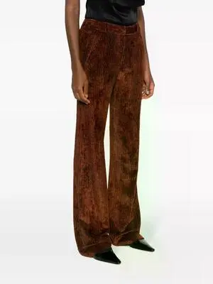 Alberta Ferretti Corduroy Flared Trousers