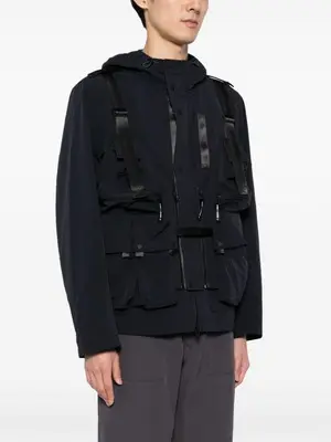 SPOONYARD Detachable-panel Hooded Jacket - Black