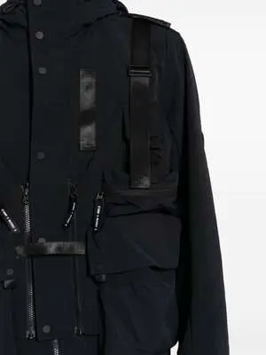 SPOONYARD Detachable-panel Hooded Jacket - Black