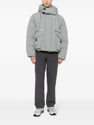 SPOONYARD Hooded Padded Jacket - Grey