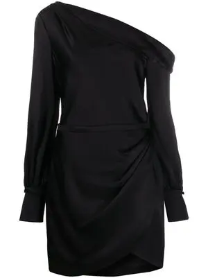 Simkhai Cameron Asymmetric Mini Dress - Black