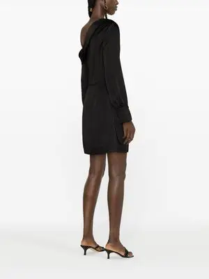 Simkhai Cameron Asymmetric Mini Dress - Black