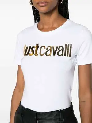 Just Cavalli Logo-embossed T-shirt - White
