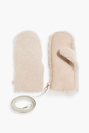 KARL DONOGHUE Shearling Mittens - Blush
