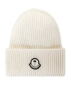 Moncler Moncler Genius X Palm Angels Beanie White