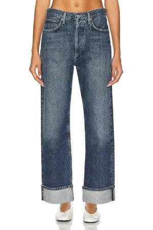 AGOLDE Fran Low Slung Straight Leg Jeans - Control