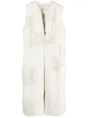 Chloé Patchwork Shearling Gilet