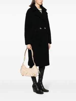 BIASIA Y2k Crocodile-embossed Leather Bag - Neutrals
