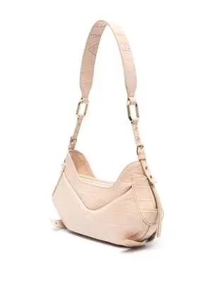 BIASIA Y2k Crocodile-embossed Leather Bag - Neutrals