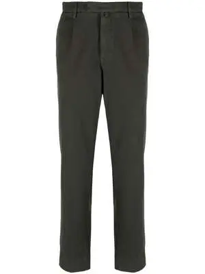 BRIGLIA 1949 Logo-patch Tapered Trousers - Green