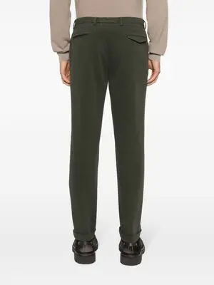 BRIGLIA 1949 Logo-patch Tapered Trousers - Green