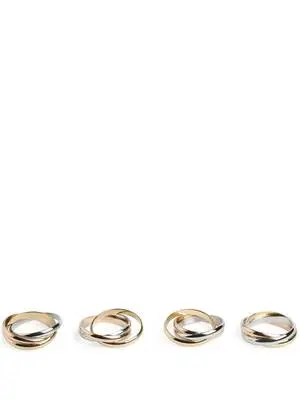 L'Objet Three Ring Napkin Ring Set - Silver