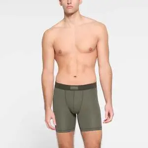 SKIMS Mens 5" Boxer Brief | Grey | Xs | Cotton Military
