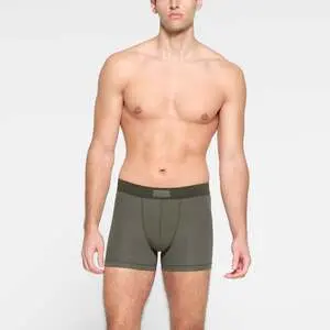 SKIMS Cotton 3 Inch Boxer Brief - Military