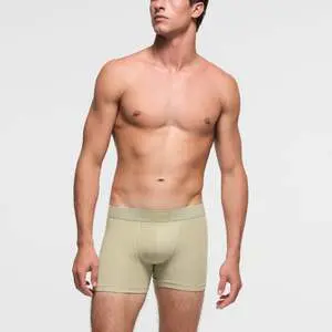SKIMS Cotton Mens 3 Inch Boxer Brief Phosphorus