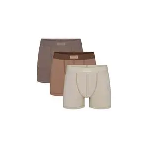SKIMS Mens 3" Boxer Brief 3 Pack | Blue | Xs | Cotton Agate Multi