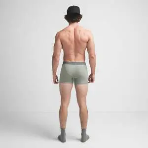 SKIMS 3" Boxer Brief 3 Pack | Grey | | Cotton - Stone Multi