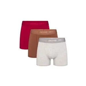 SKIMS Stretch 3 Inch Boxer Brief 3 Pack - Wood Multi