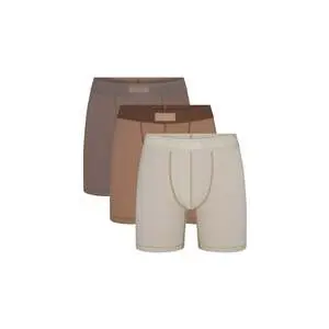 SKIMS Mens 5" Boxer Brief 3 Pack | Blue | Xs | Cotton Agate Multi