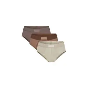 SKIMS Cotton Mens Brief 3 Pack Agate Multi