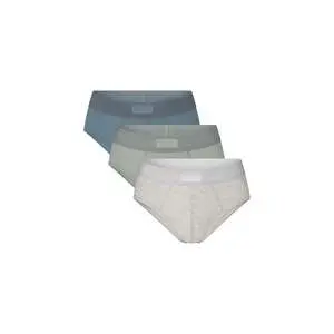 SKIMS Cotton Mens Brief 3 Pack Mineral Multi
