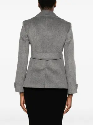 BLANCA VITA Notched-lapel Pea Coat