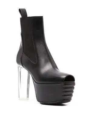 Rick Owens 160mm Open-toe Leather Heeled Boots