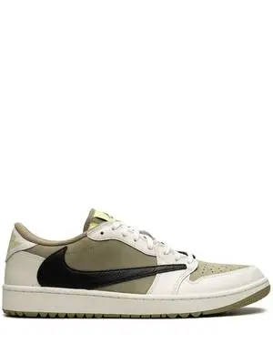 JORDAN X Travis Scott Air 1 Low Golf Sneakers - White